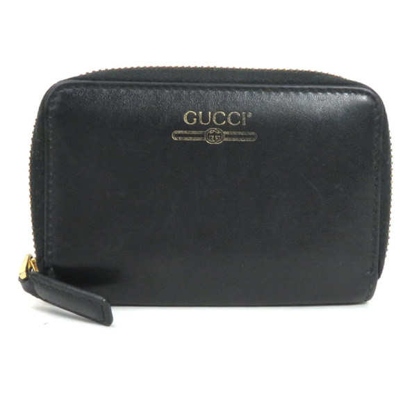 Gucci | Accessories | Gucci Coin Case Card Black Leather Gucci Ladies ...
